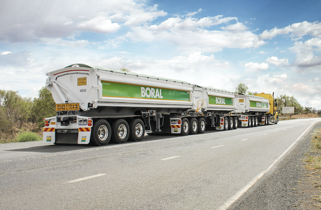 Boral Logistics modernises fleet with AZMEB side tipper road trains ...