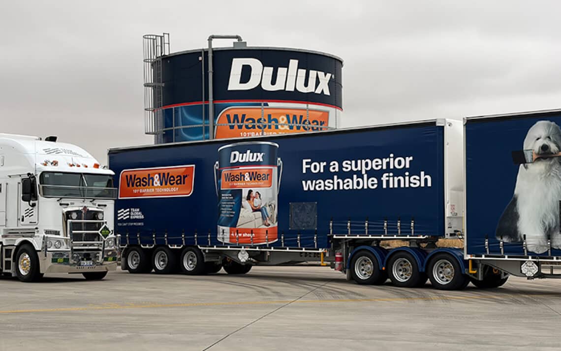 Team Global Express launches co-branded Dulux fleet - Trailer Magazine
